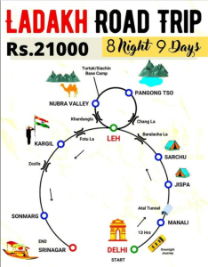 Ladakh road trip by bike plan – Holiday Landmark