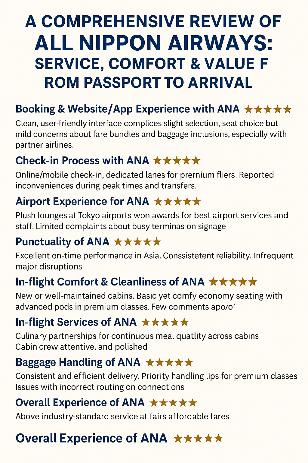 All Nippon Airways (ANA) Review – Service, Comfort & Value from Passport to Arrival - Holiday ...