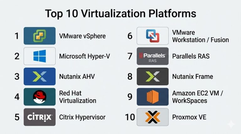 Top 10 Virtualization Platforms: Features, Pros, Cons & Comparison ...