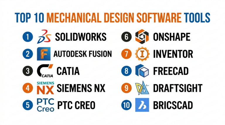 Top 10 Mechanical Design Software: Features, Pros, Cons & Comparison ...